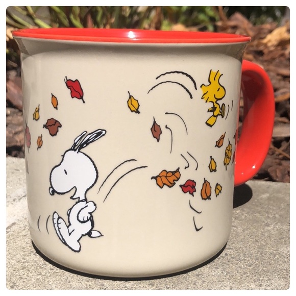 Peanuts | Other | Fall Peanuts Woodstock Snoopy Mug Give Thanks | Poshmark